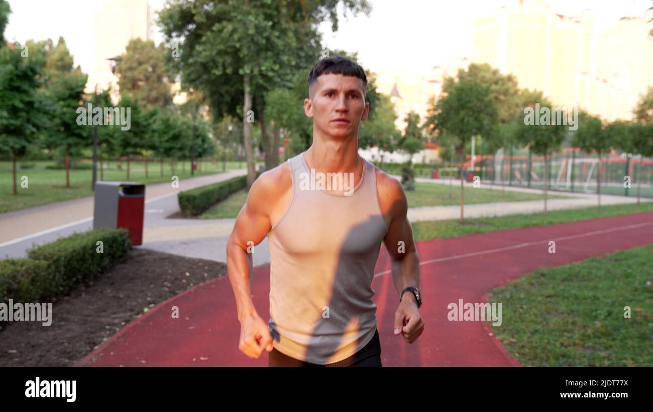 Slow motion sports man running hi-res stock photography and images - Alamy