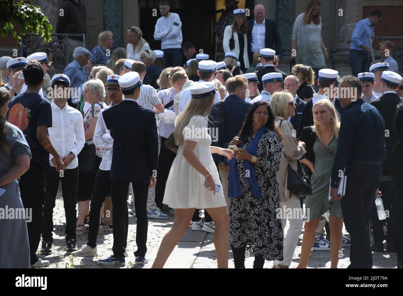 Copenhagen /Denmark/23 June 2022/Denmark's students celebrat thier ...