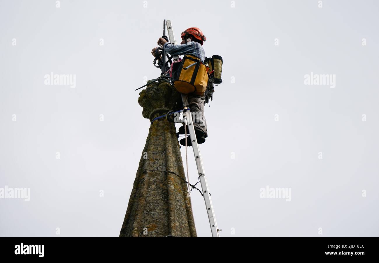 Arthur Needham, a conservator from Vitruvius Building Conservartion ...