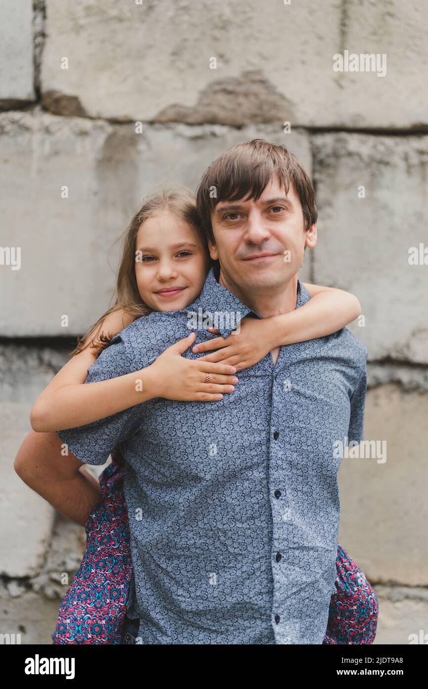 man dad having quality time with their kid daughter girl nine year old ...