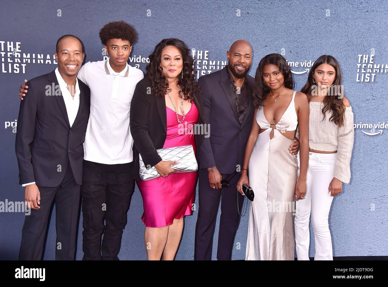 LOS ANGELES, CA - JUNE 22: Zachary Fuqua, Brando Fuqua, Lela Rochon ...
