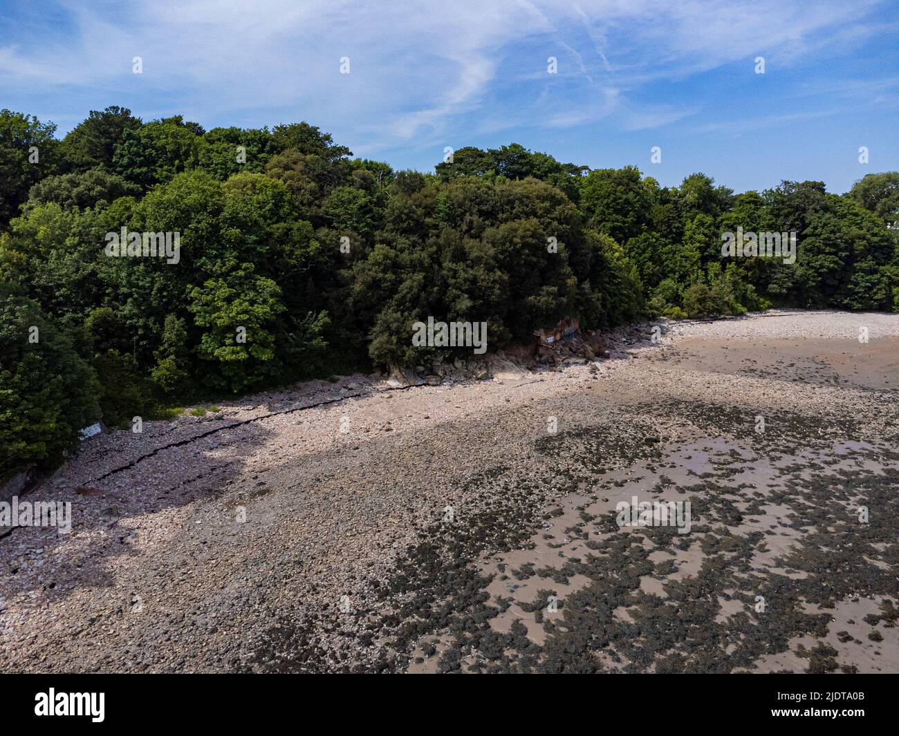 Aerial views of St Mary's Well Bay Stock Photo - Alamy