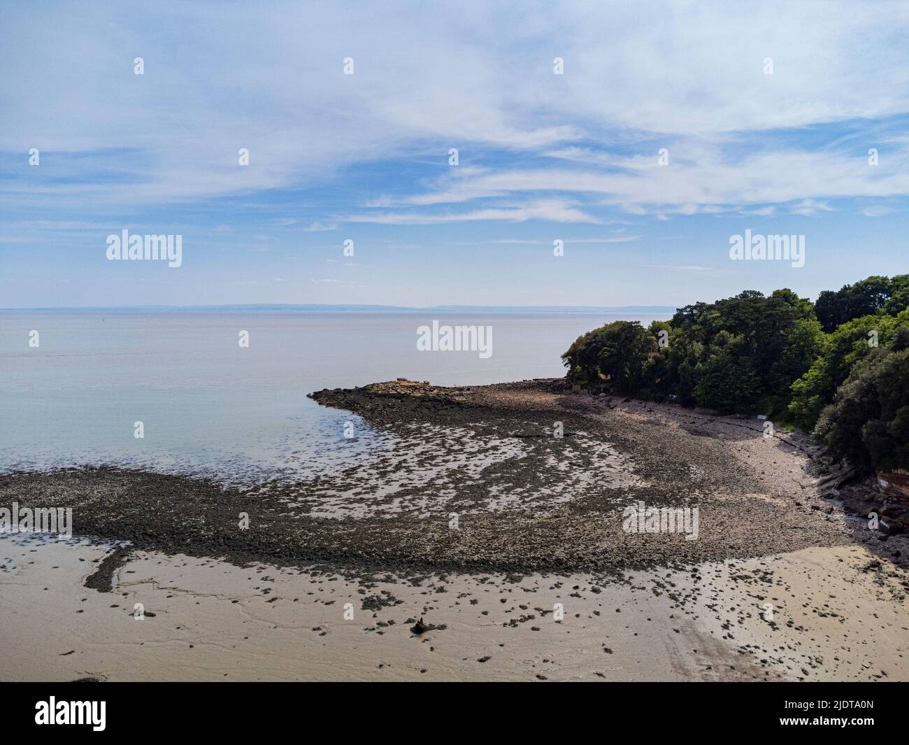 Aerial views of St Mary's Well Bay Stock Photo - Alamy