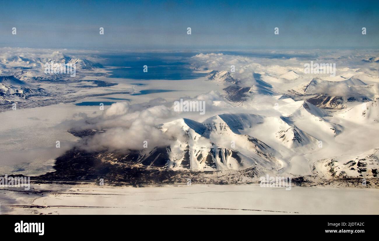 Svalbard inflight in June 2008 Stock Photo - Alamy
