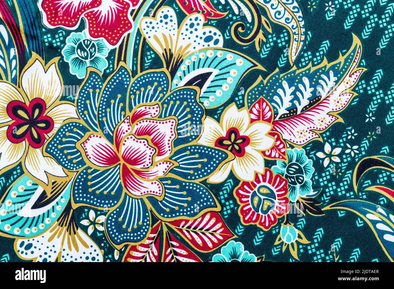 The Batik sarong pattern background in Thailand, traditional batik ...