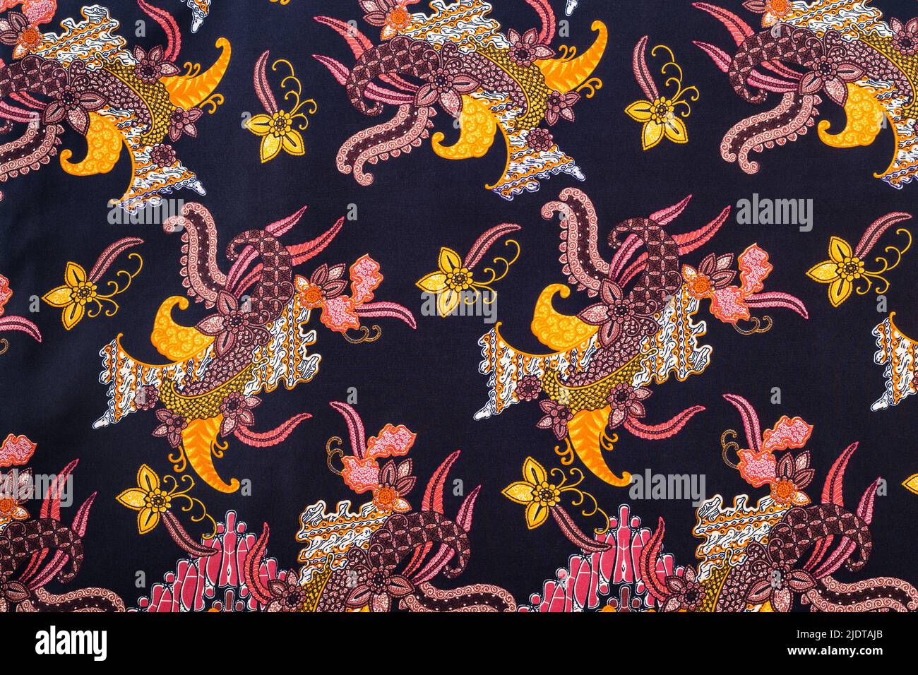 The Batik sarong pattern background in Thailand, traditional batik ...