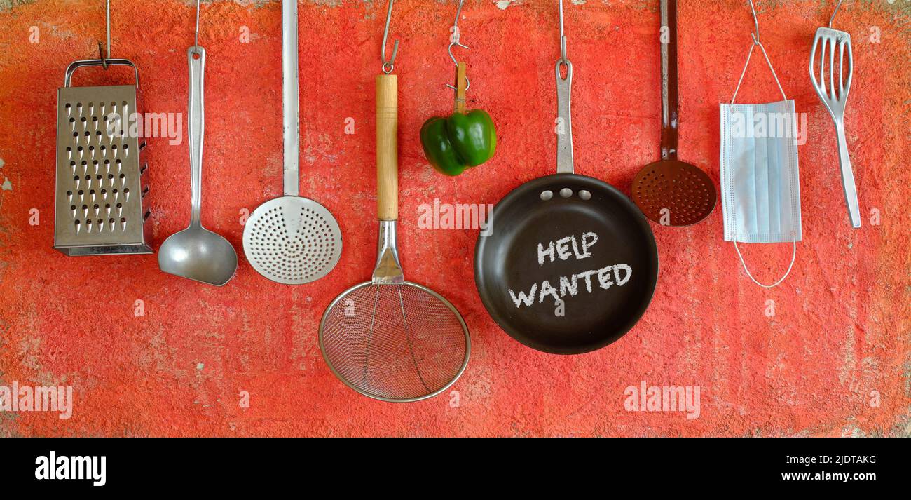 Help wanted sign,restaurant or cafe loking for staff after corona ...
