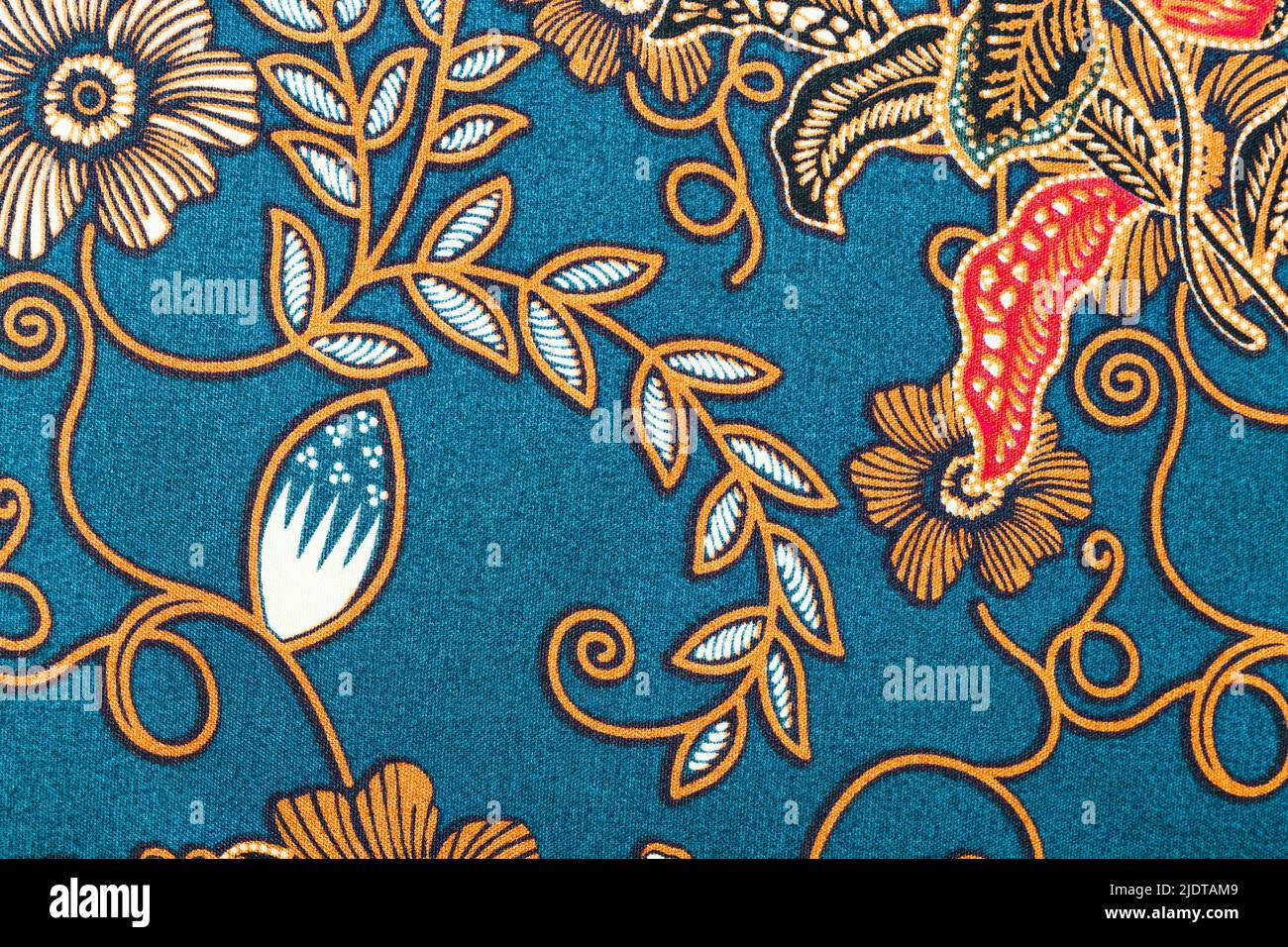 The Batik sarong pattern background in Thailand, traditional batik ...