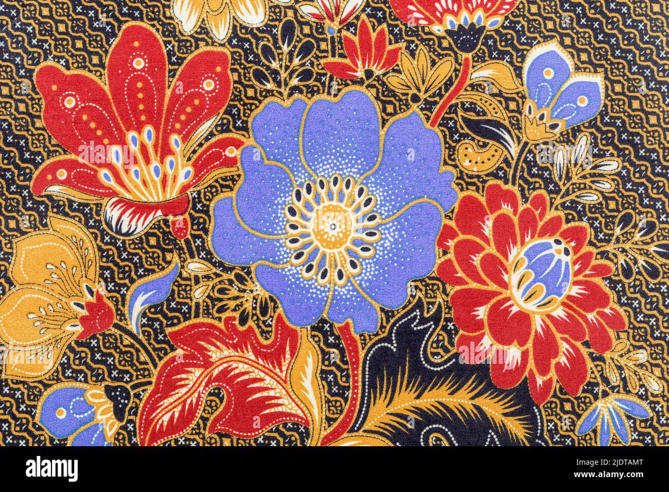 The Batik sarong pattern background in Thailand, traditional batik ...