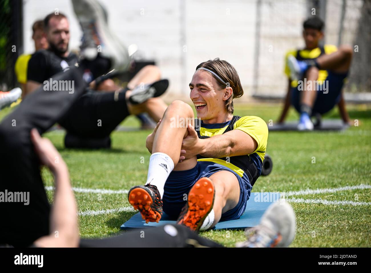 Union's Casper Nielsen pictured during a training session ahead of the ...