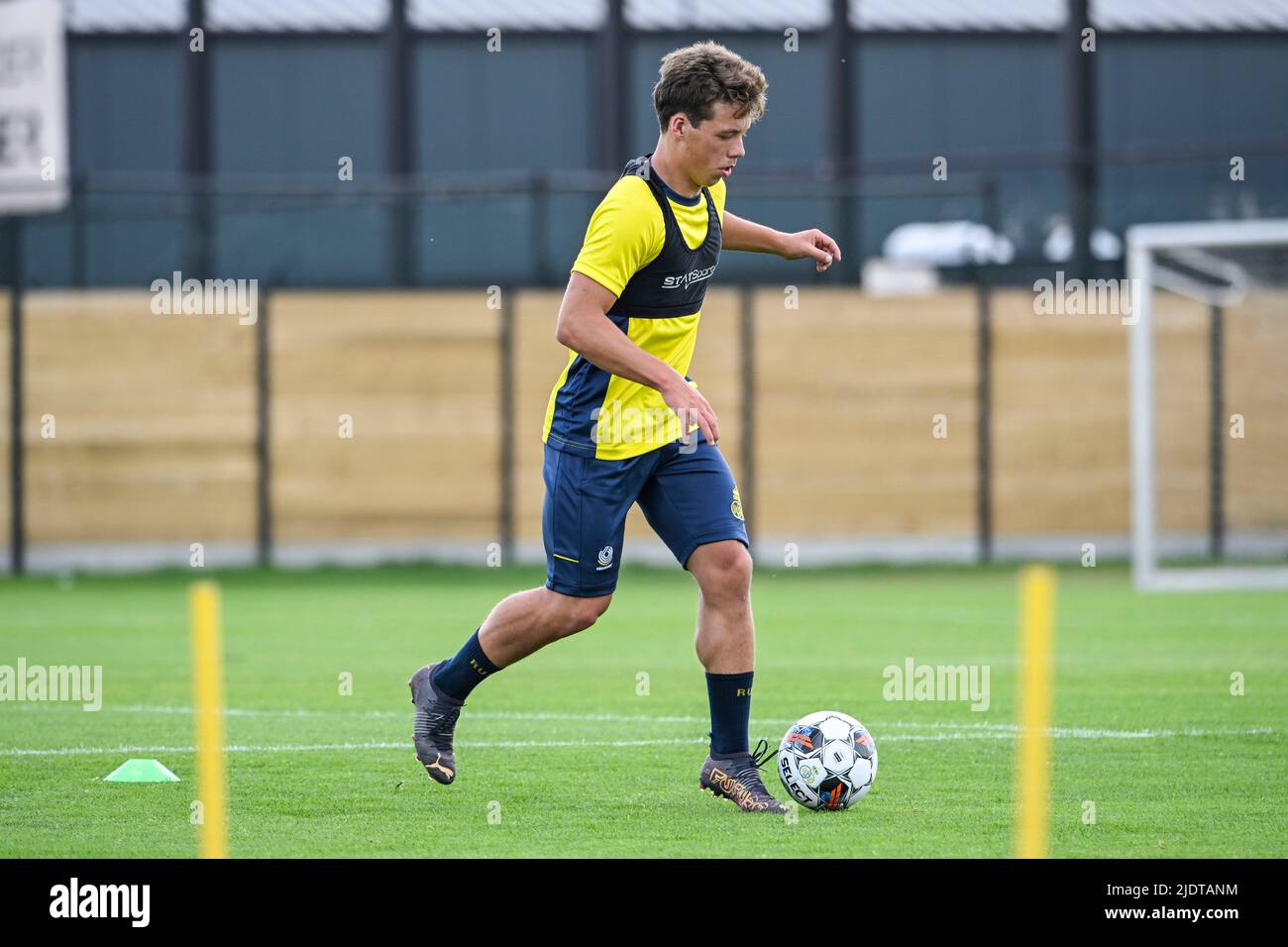 Union's Arnaud Dony pictured during a training session ahead of the ...