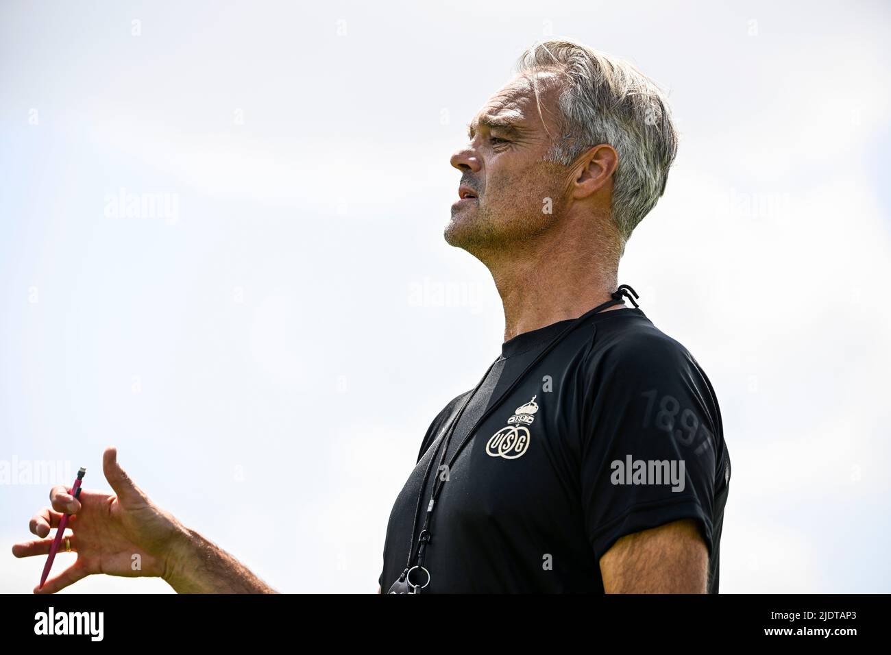 Union's new T2 coach Bart Meert pictured during a training session ...