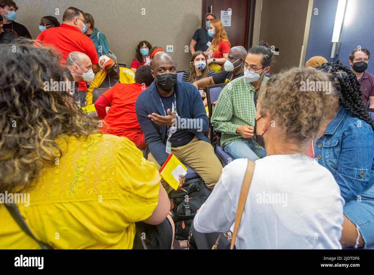 Chicago, Illinois - A workshop during the 2022 Labor Notes conference ...