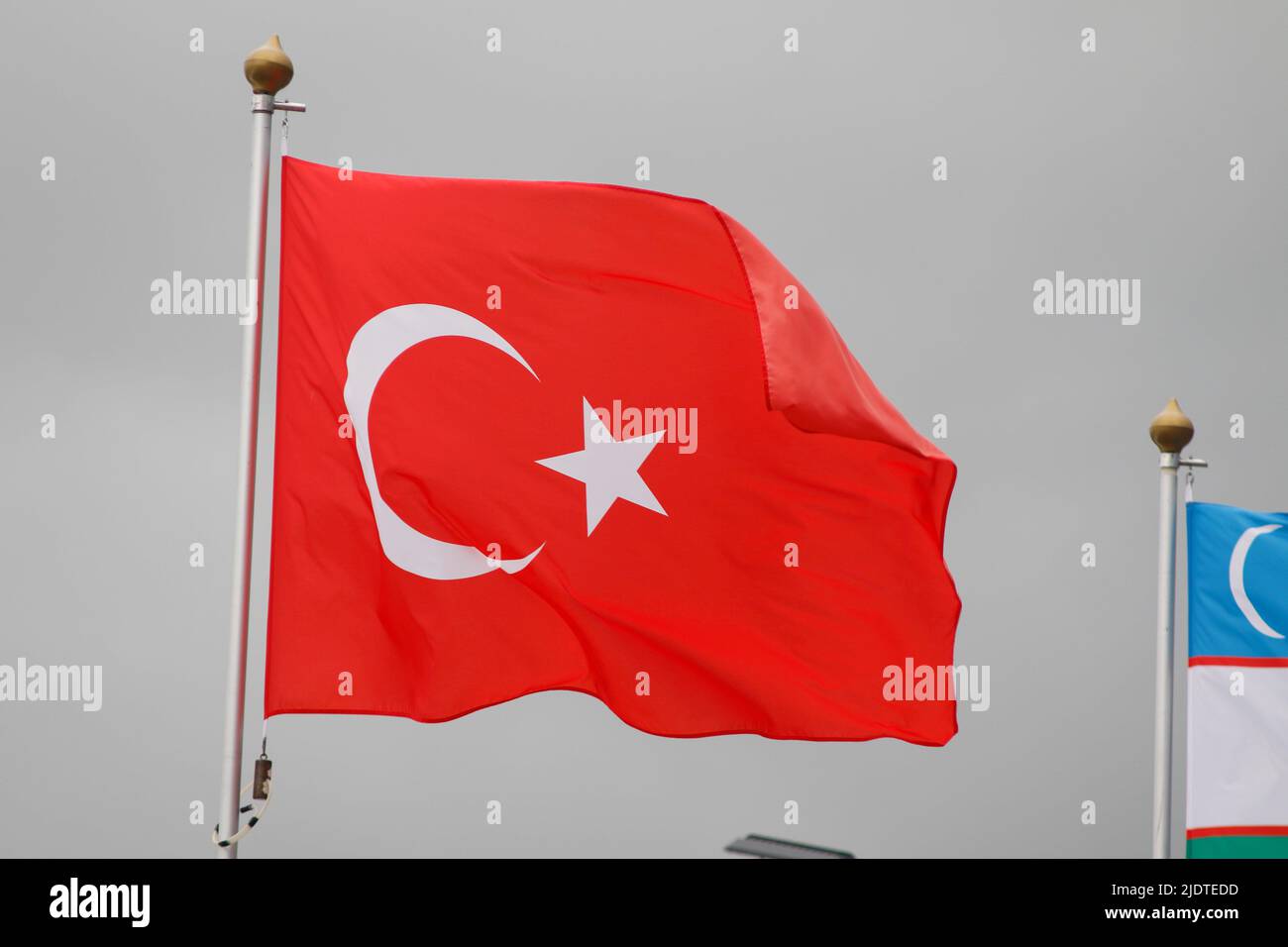 The flag of Turkey seen in the gallery of flags of the participating ...