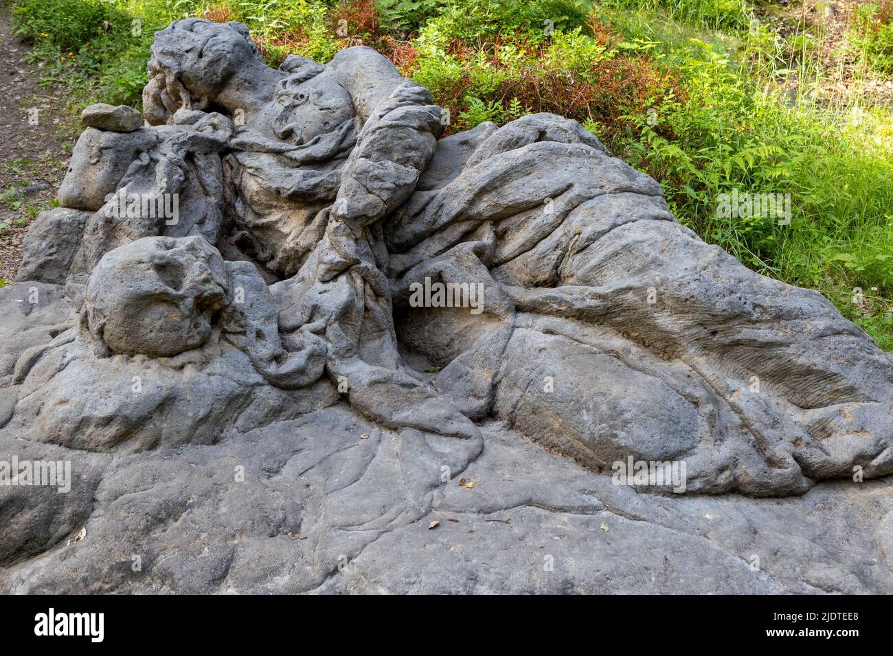 sv. Jan Krtitel, Kuks - Betlem (1717-1732, sochy M.B. Braun), Novy les ...