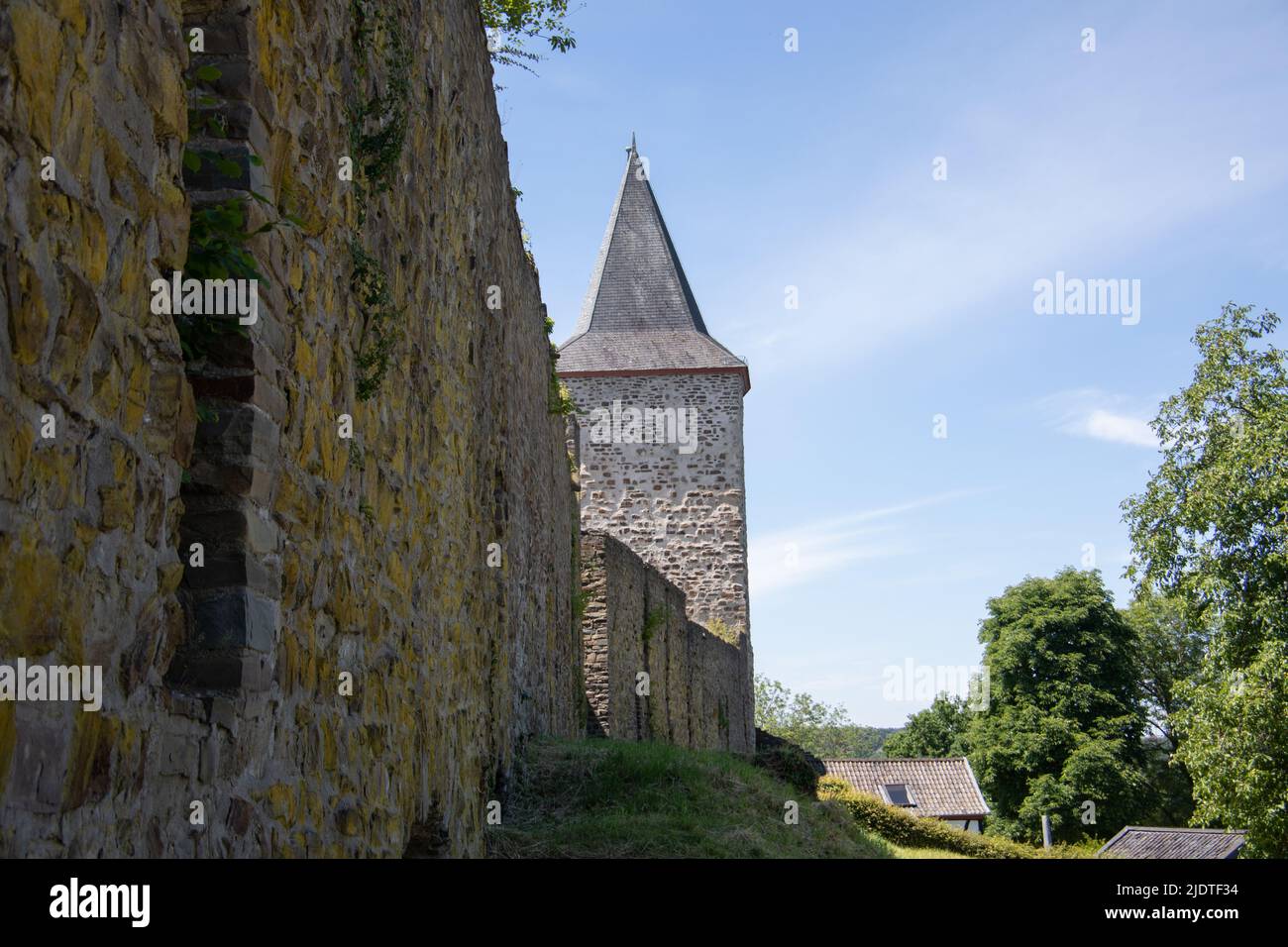 Fortress Ruins in Blankenberg Germany Stock Photo - Alamy