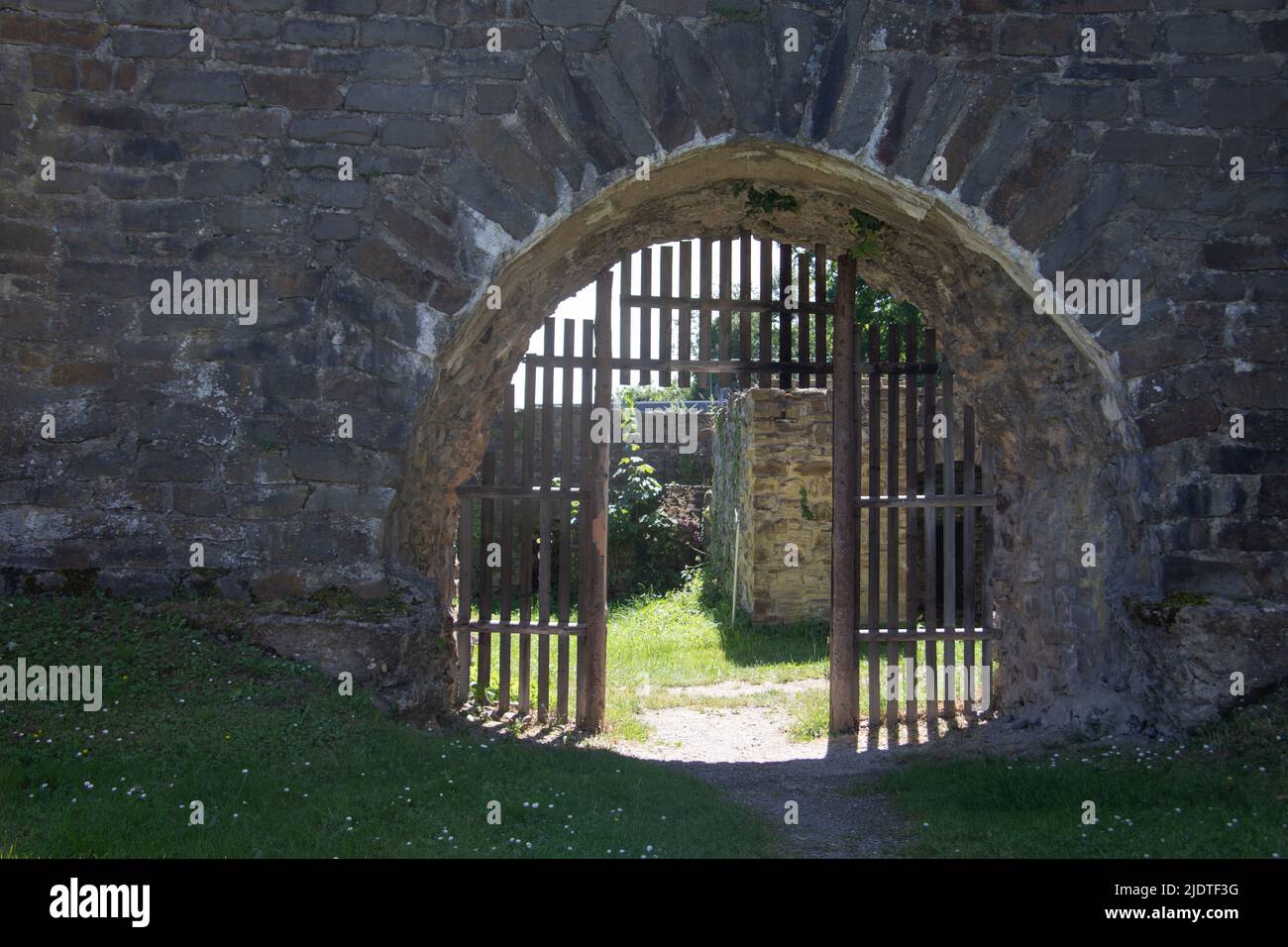 Fortress Ruins in Blankenberg Germany Stock Photo - Alamy