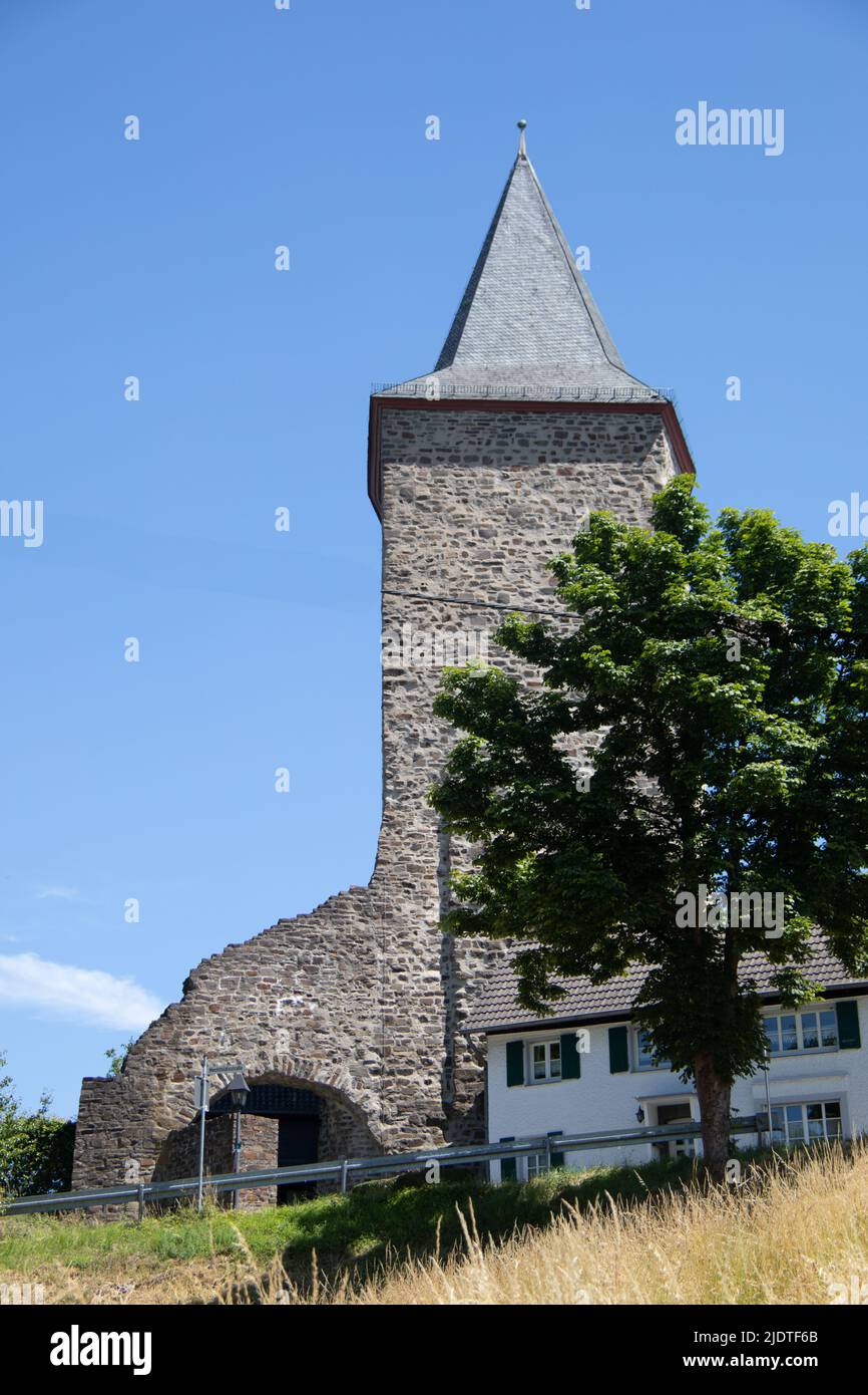 Fortress Ruins in Blankenberg Germany Stock Photo - Alamy