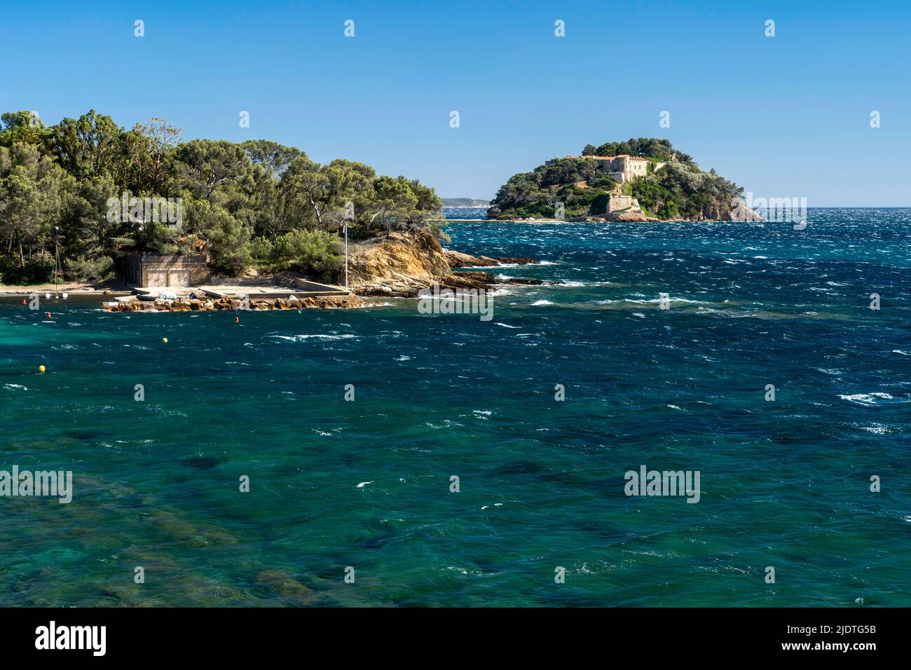 Fort de Brégançon (France) on a windy day Stock Photo - Alamy