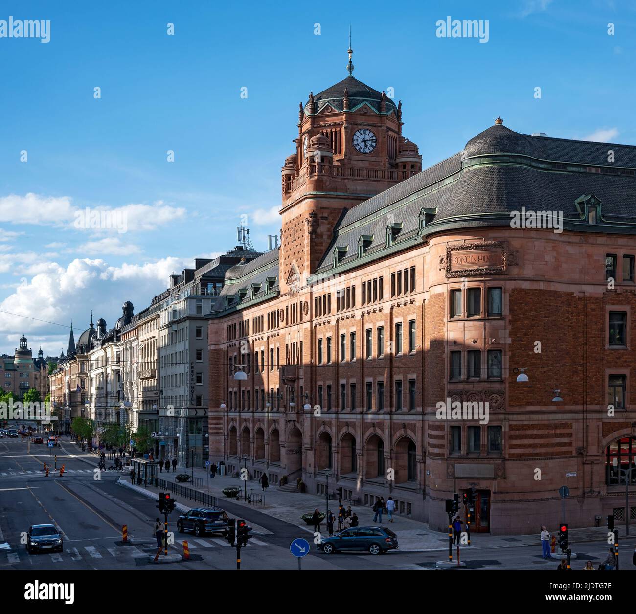 building of the former royal post in the Vasagatan in Stockholm, Sweden ...