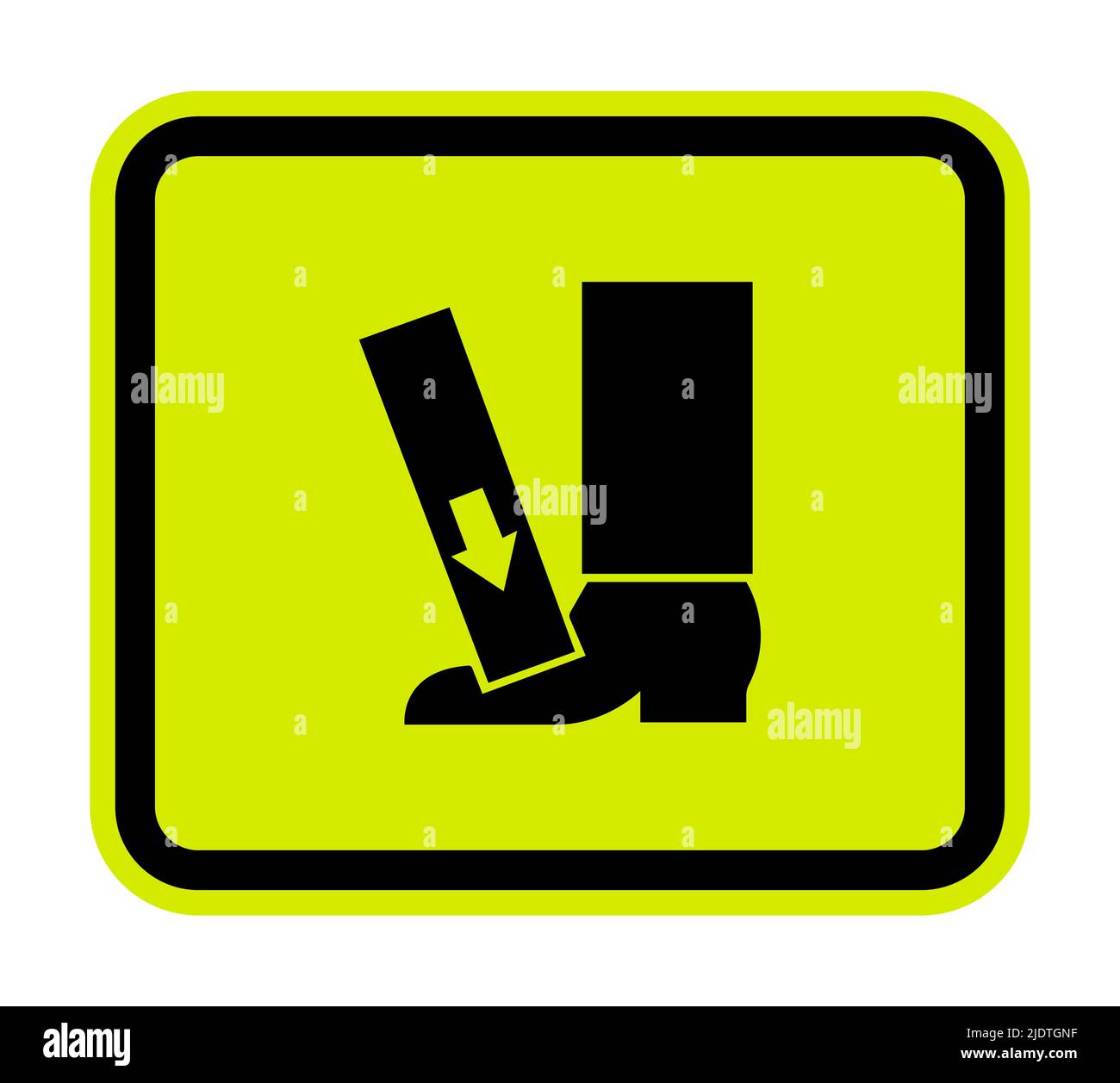 Foot Crush Force From Above Symbol Sign, Vector Illustration, Isolate ...