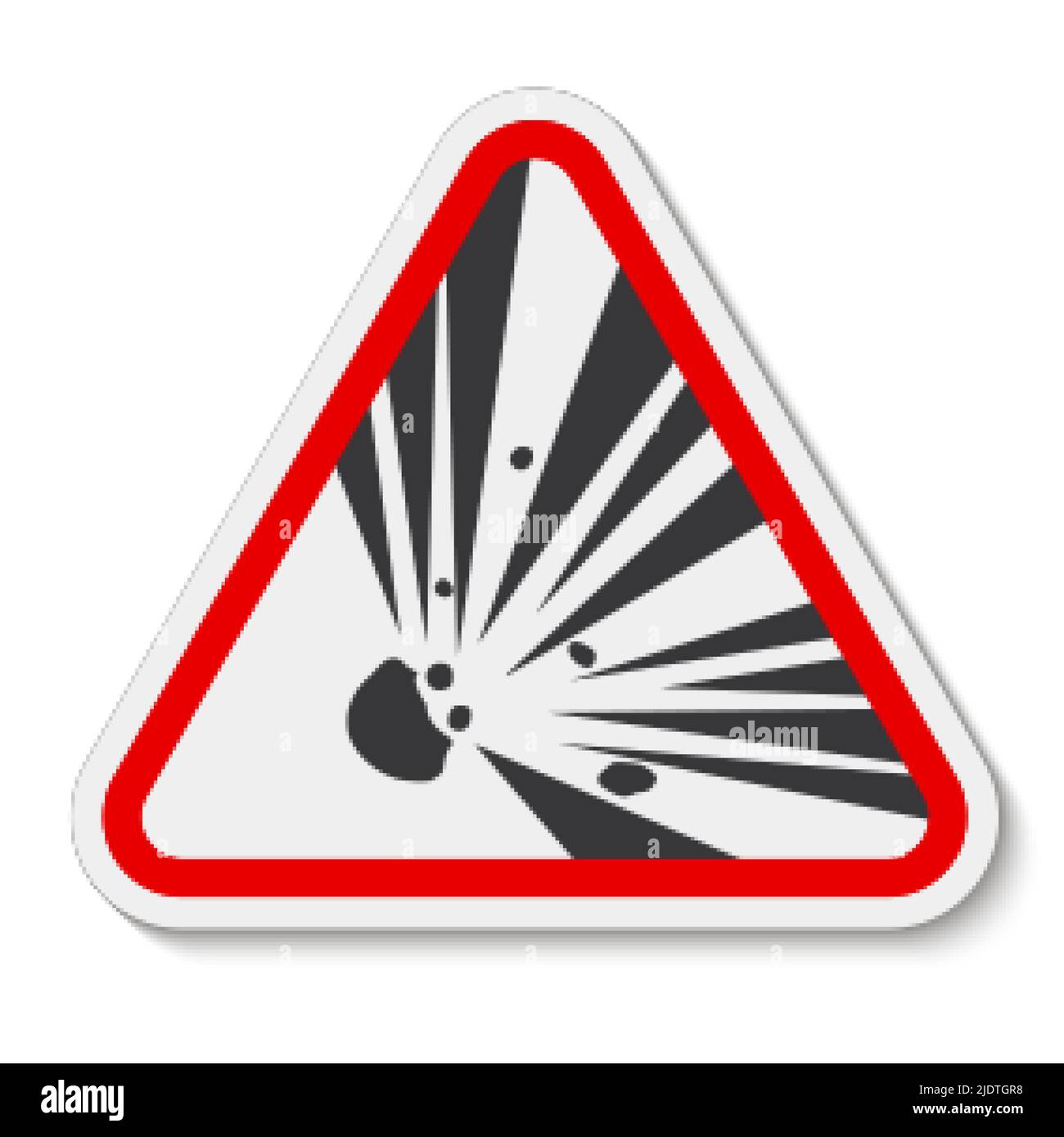 Beware Explosive Material Symbol Sign Isolate on White Background ...
