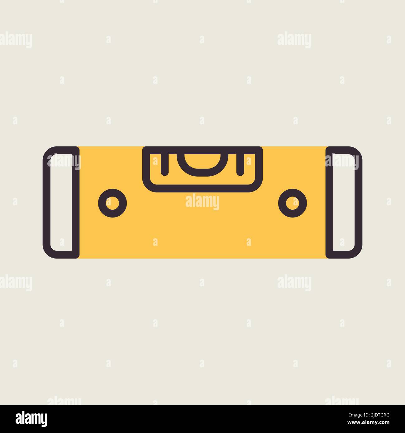 Bubble level vector icon. Construction, repair and building. Graph ...