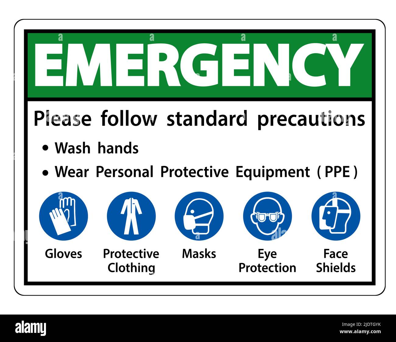 Personal emergency precautions Stock Vector Images - Alamy