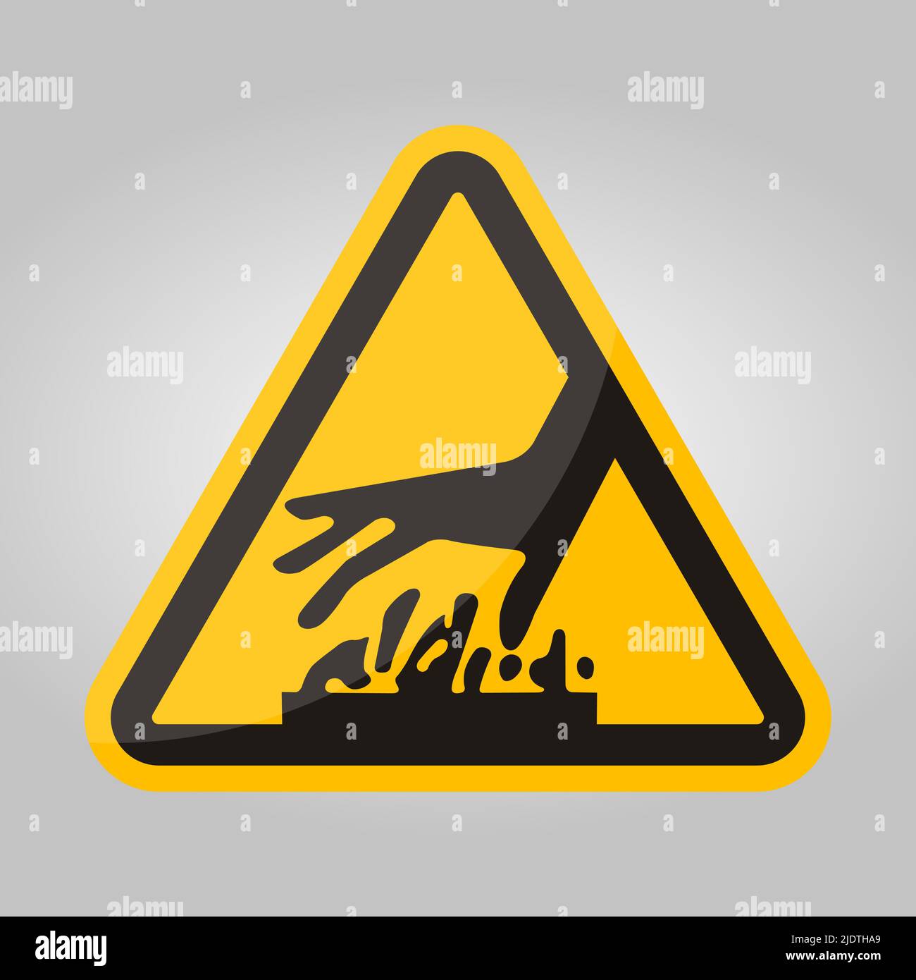 Beware Hot Surface Symbol Isolate On White Background,Vector ...