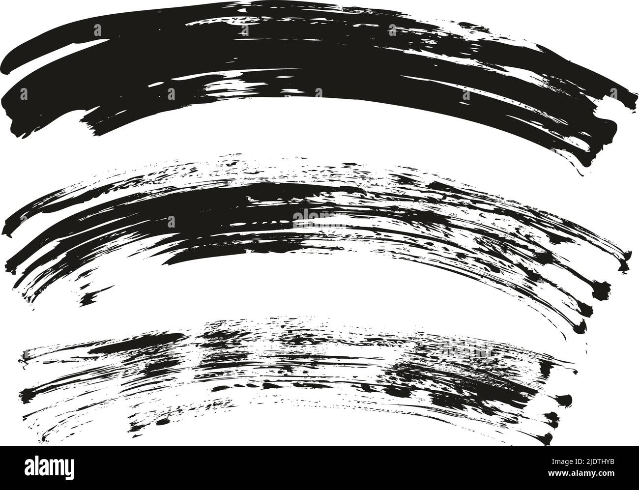 Flat Fan Brush Regular Curved Background High Detail Abstract Vector ...