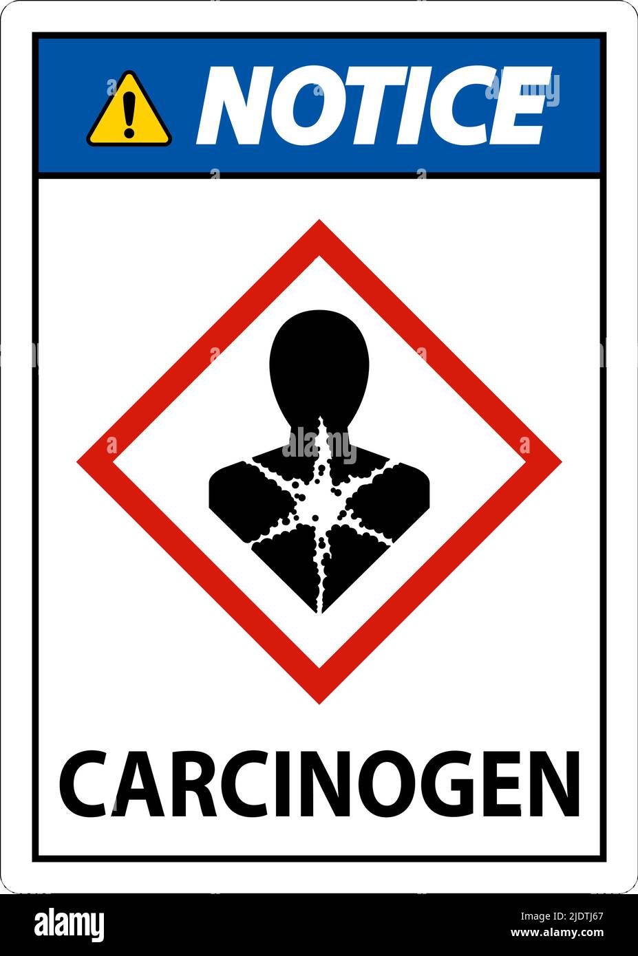 Notice Carcinogen GHS Sign On White Background Stock Vector Image & Art ...