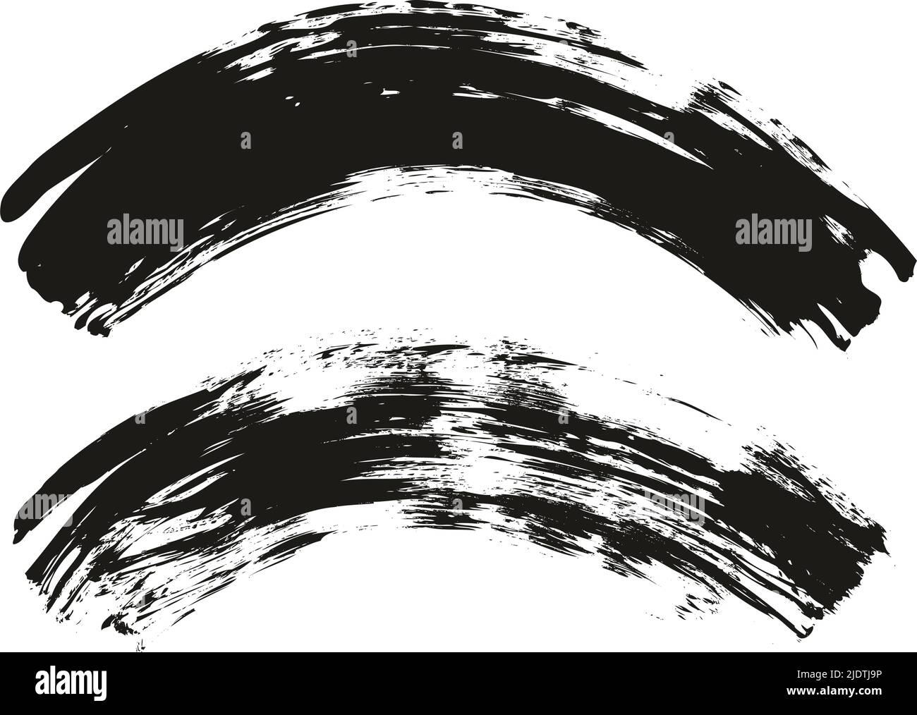 Flat Fan Brush Regular Curved Background High Detail Abstract Vector ...