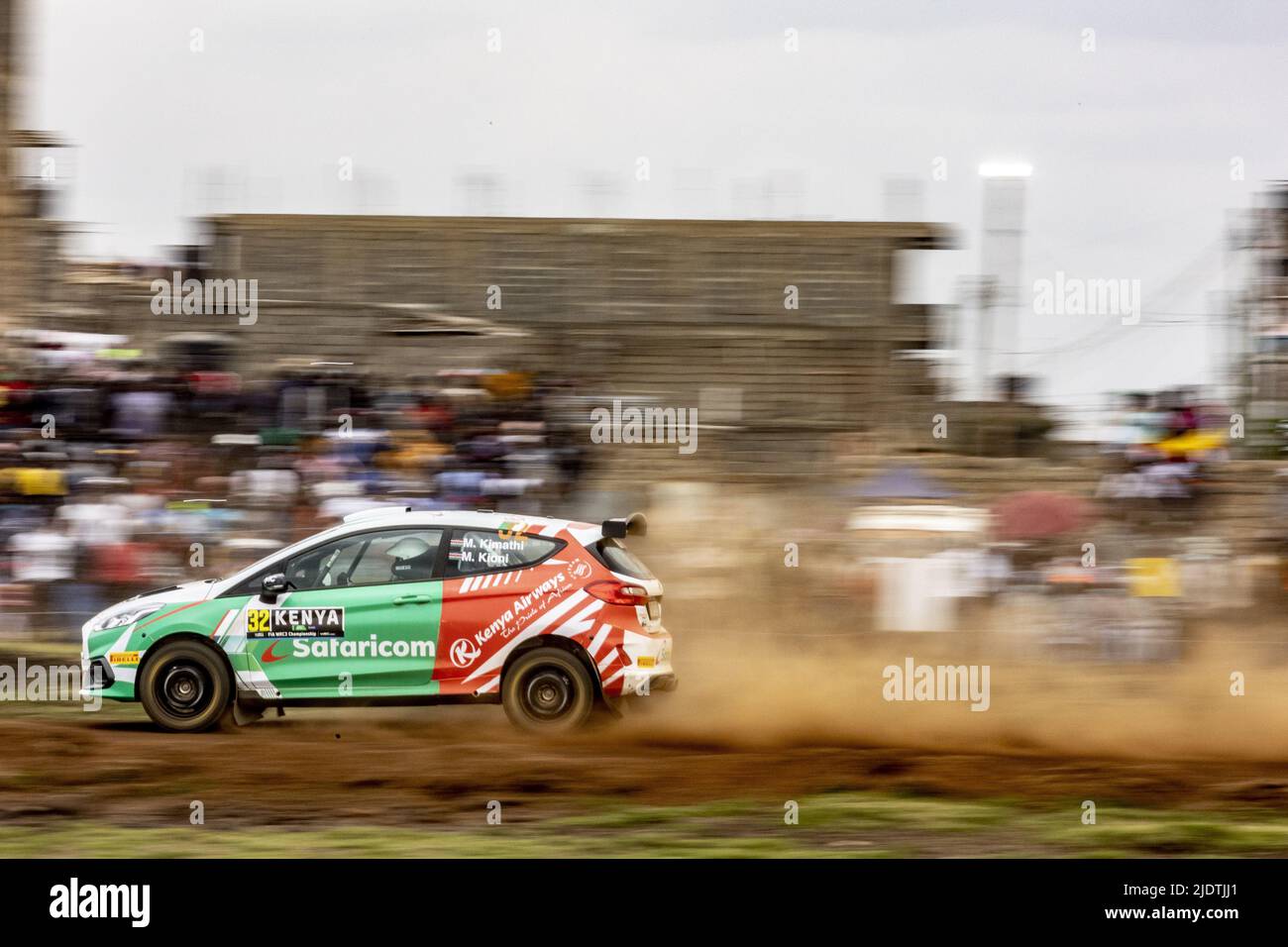 32 KIMATHI McRae (ken), KIONI Mwangi (ken), Ford Fiesta Rally3, action ...