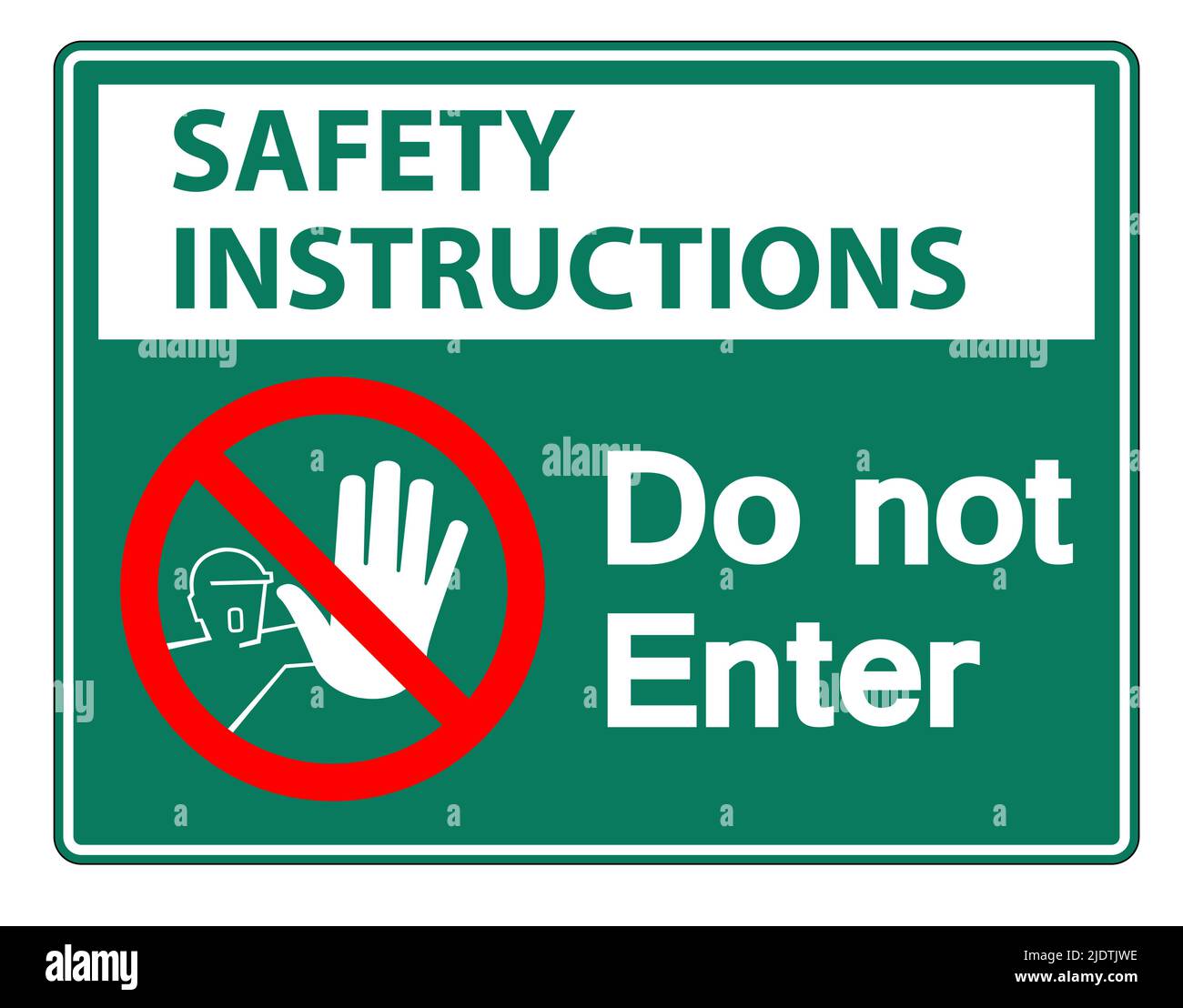 Safety instructions Do Not Enter Symbol Sign Isolate On White ...