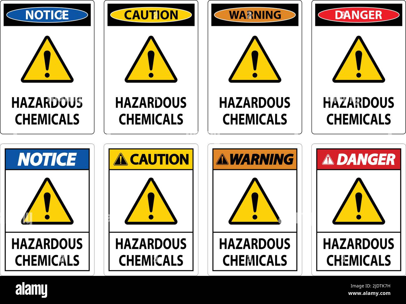 Hazardous Chemicals Sign On White Background Stock Vector Image & Art ...