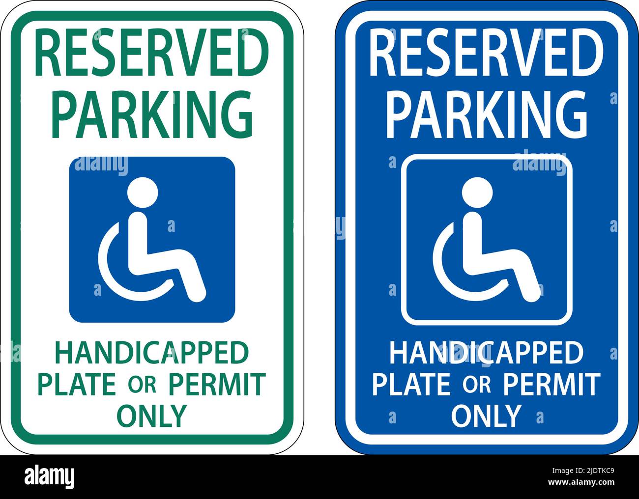 Accessible Parking Sign On White Background Stock Vector Image & Art ...