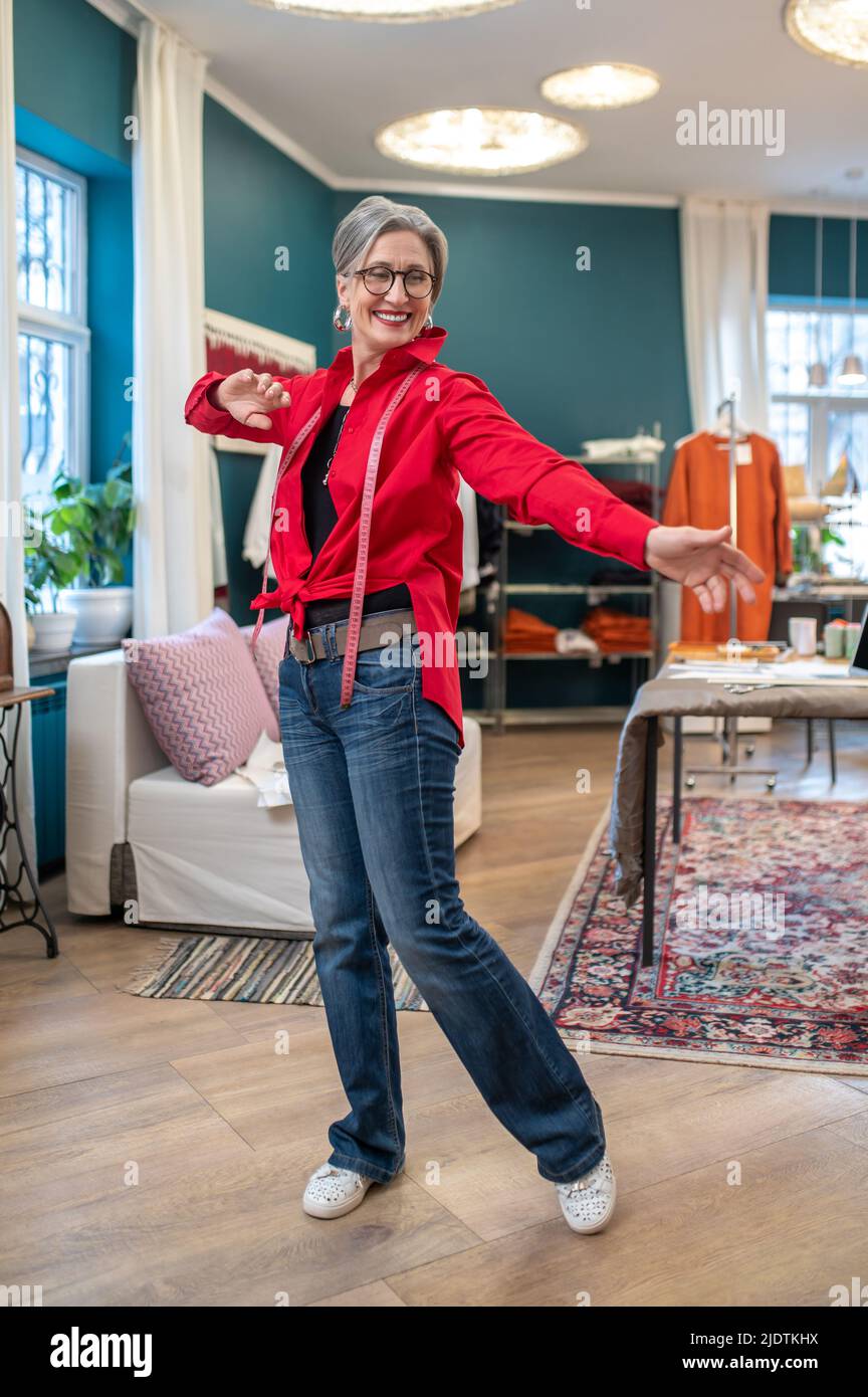 Woman dancing joy in new hi-res stock photography and images - Alamy