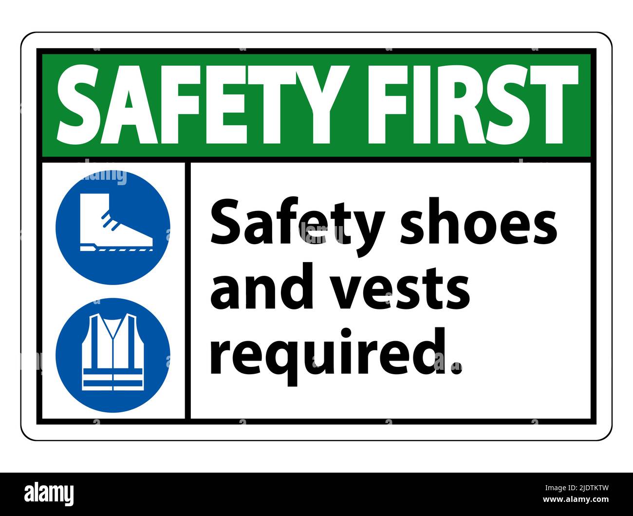 Safety Boots Required Sign