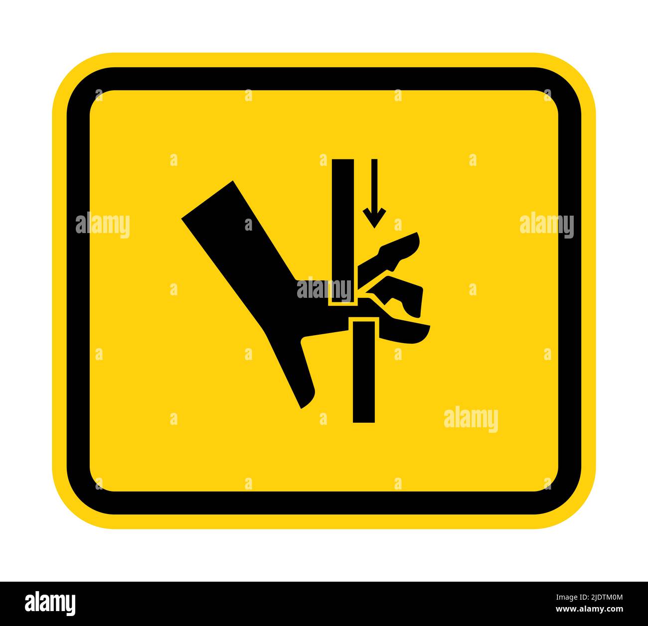 Hand Crush Moving Parts Symbol Sign, Vector Illustration, Isolate On ...