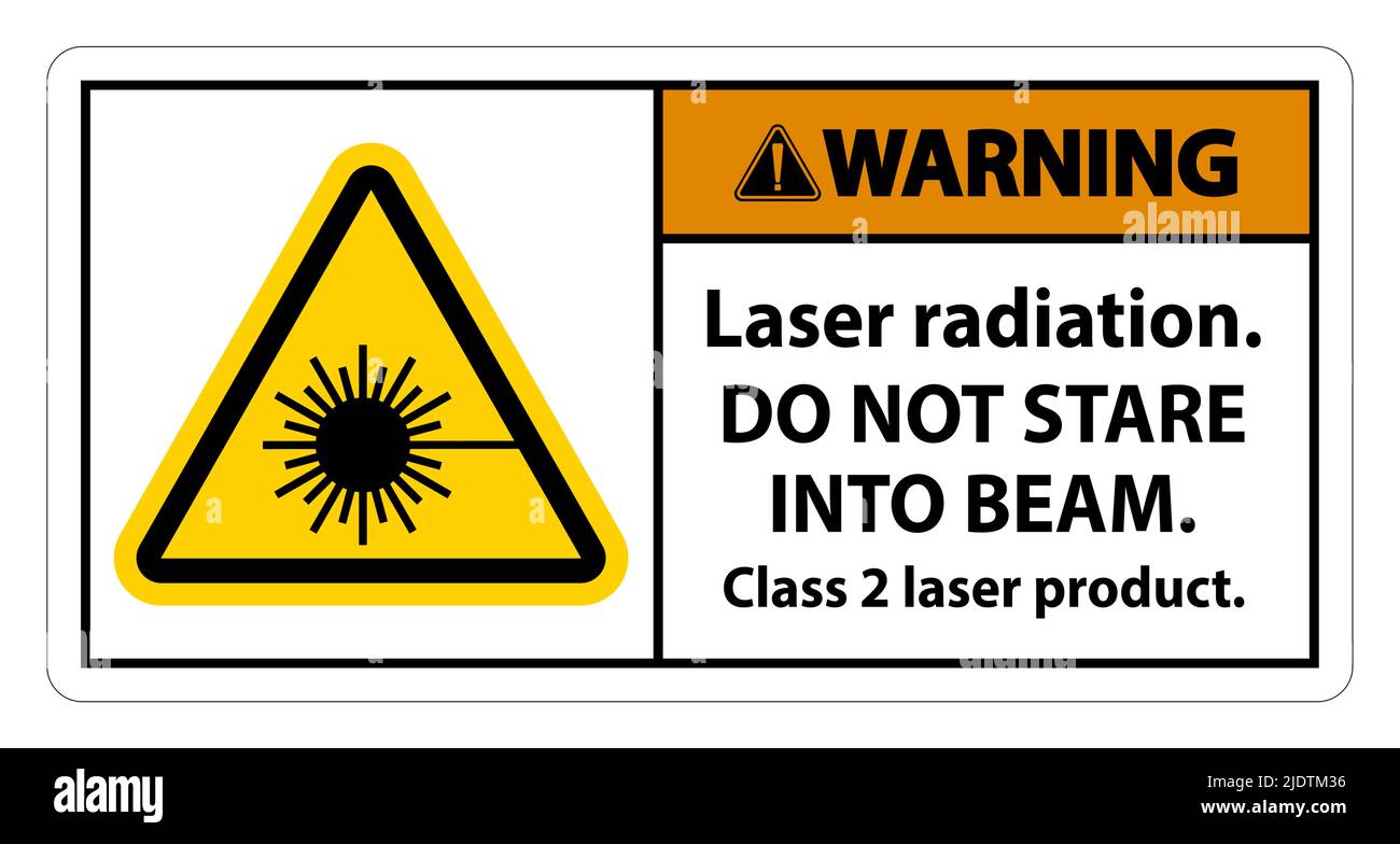 Warning Laser radiation,do not stare into beam,class 2 laser product ...