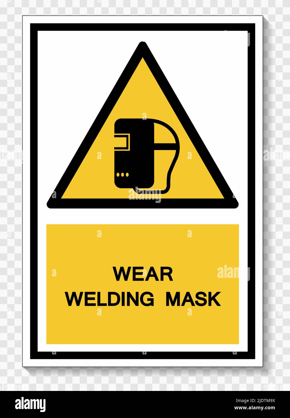 Wear Welding Mask Symbol Sign Isolate On White Background,Vector ...