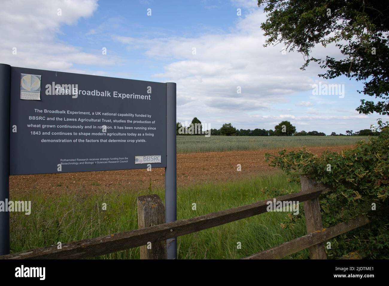 The Broadbalk Field, one of the long-term or classical experiments on ...