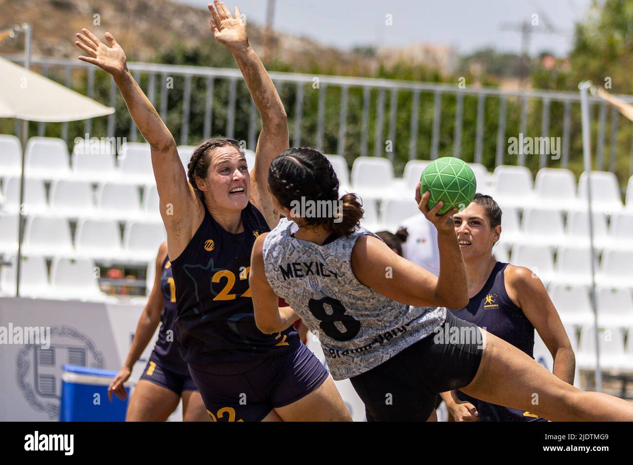 Heraklio(GR), 23/06/2022 - Beach Handball / World Champinships - Terceiro dia da Copa do Mundo ...