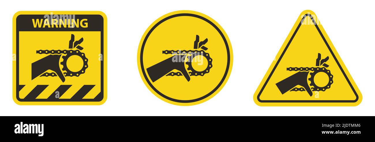 Hand entanglement chain drive symbol sign Cut Out Stock Images ...