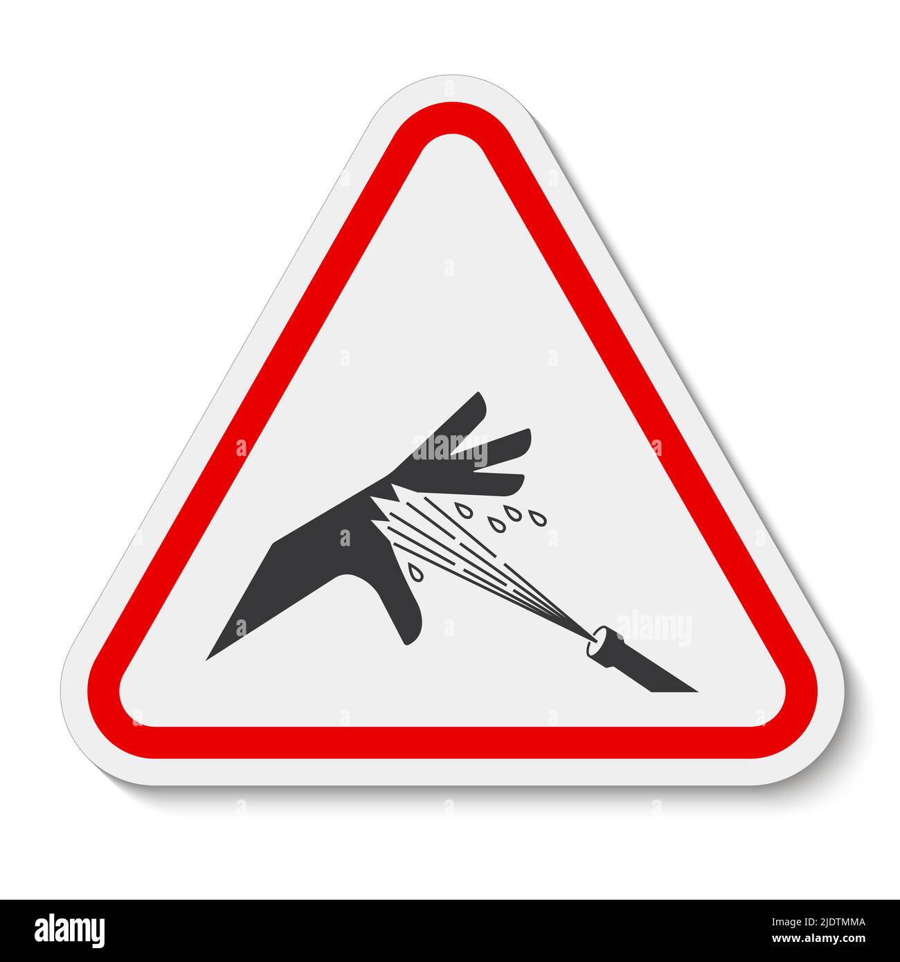 Skin Puncture Pressurized Water Jet Symbol Sign Isolate On White ...