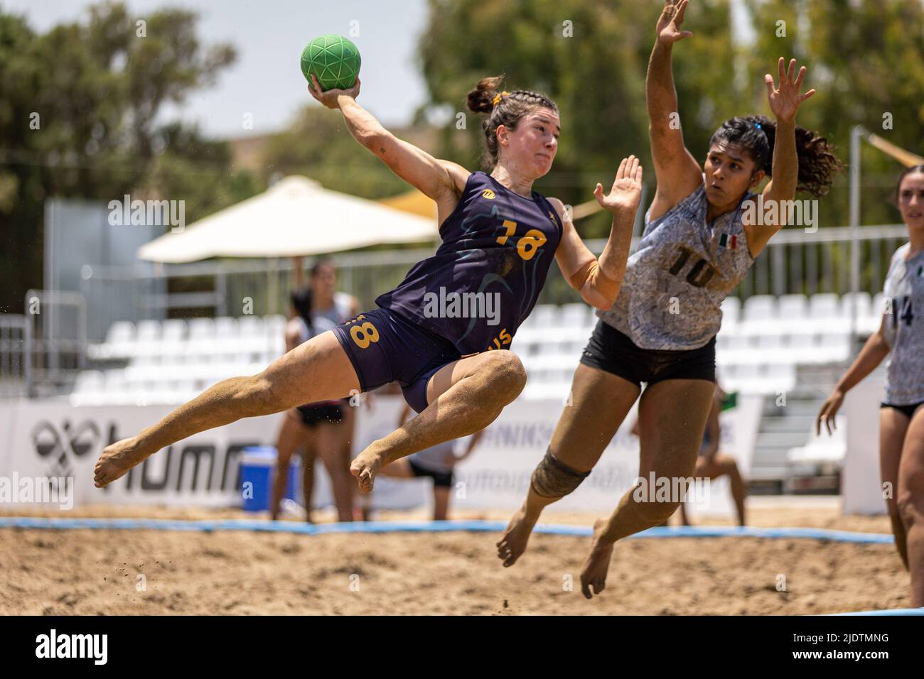 Heraklio(GR), 23/06/2022 - Beach Handball / World Champinships - Terceiro dia da Copa do Mundo ...