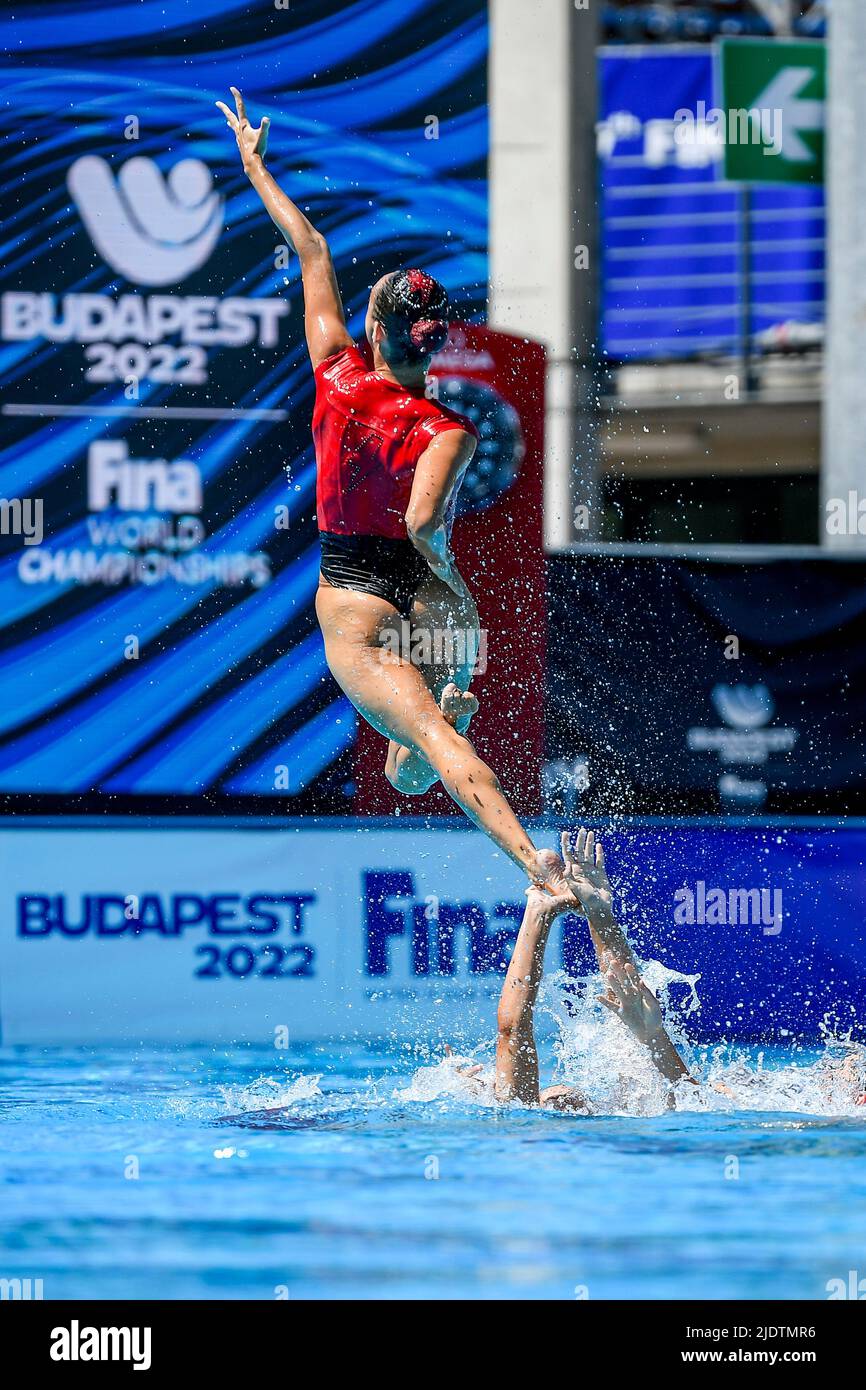 Budapest, Hungary. 23rd June, 2022. Team Spain ESPHighlight Routine ...