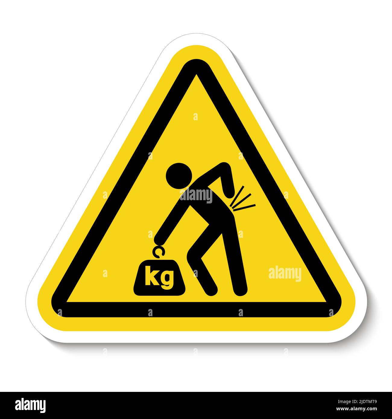 Lifting Hazard Symbol Sign, Vector Illustration, Isolate On White ...