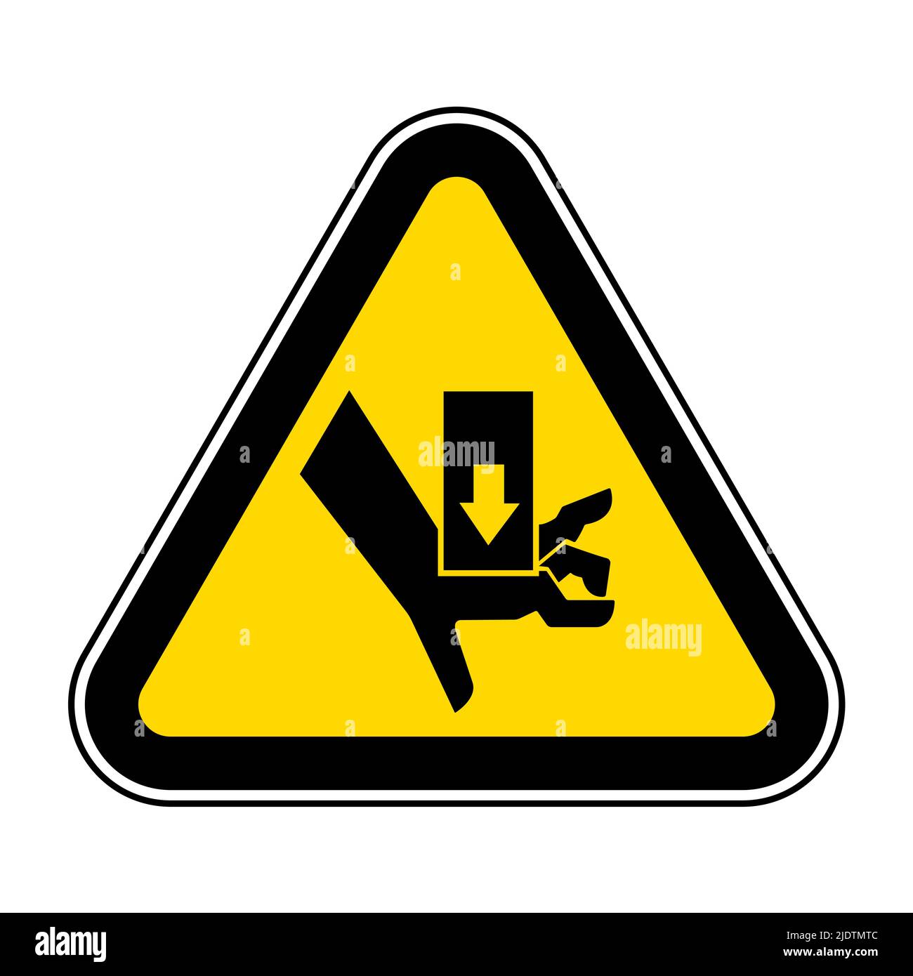 Hand Crush Force from Above Symbol Sign, Vector Illustration, Isolate ...