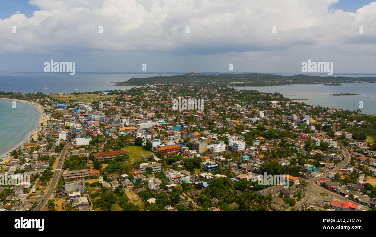 Aerial view town trincomalee city hi-res stock photography and images ...